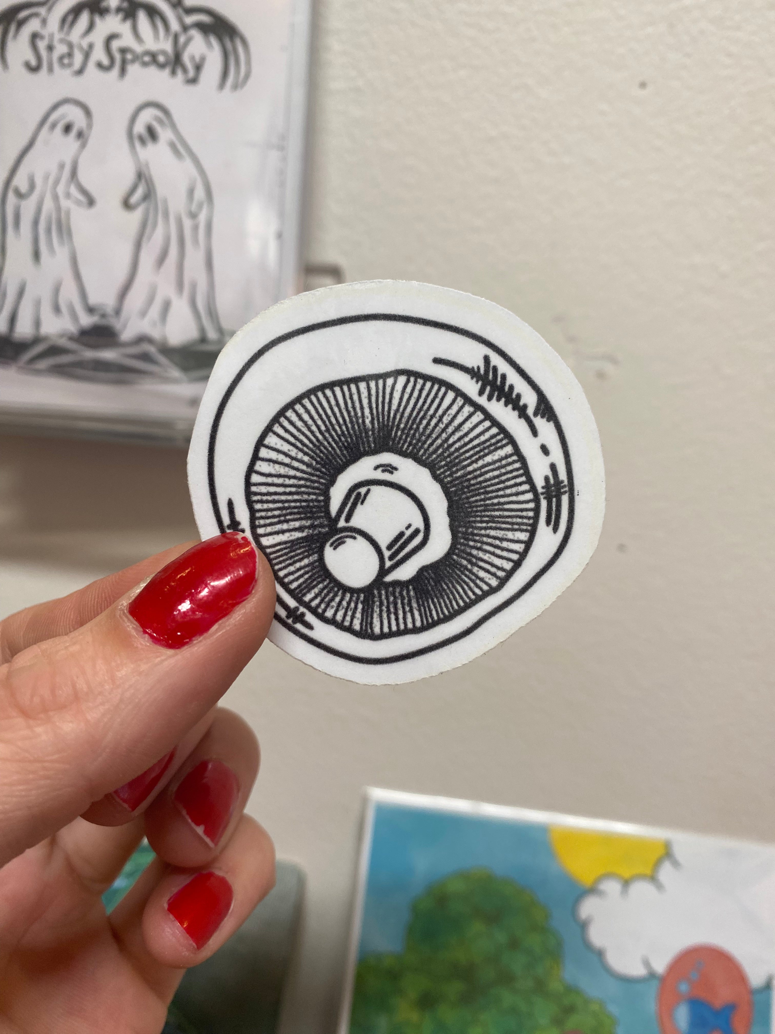 Bottom side up - mushroom sticker – Plant Goals